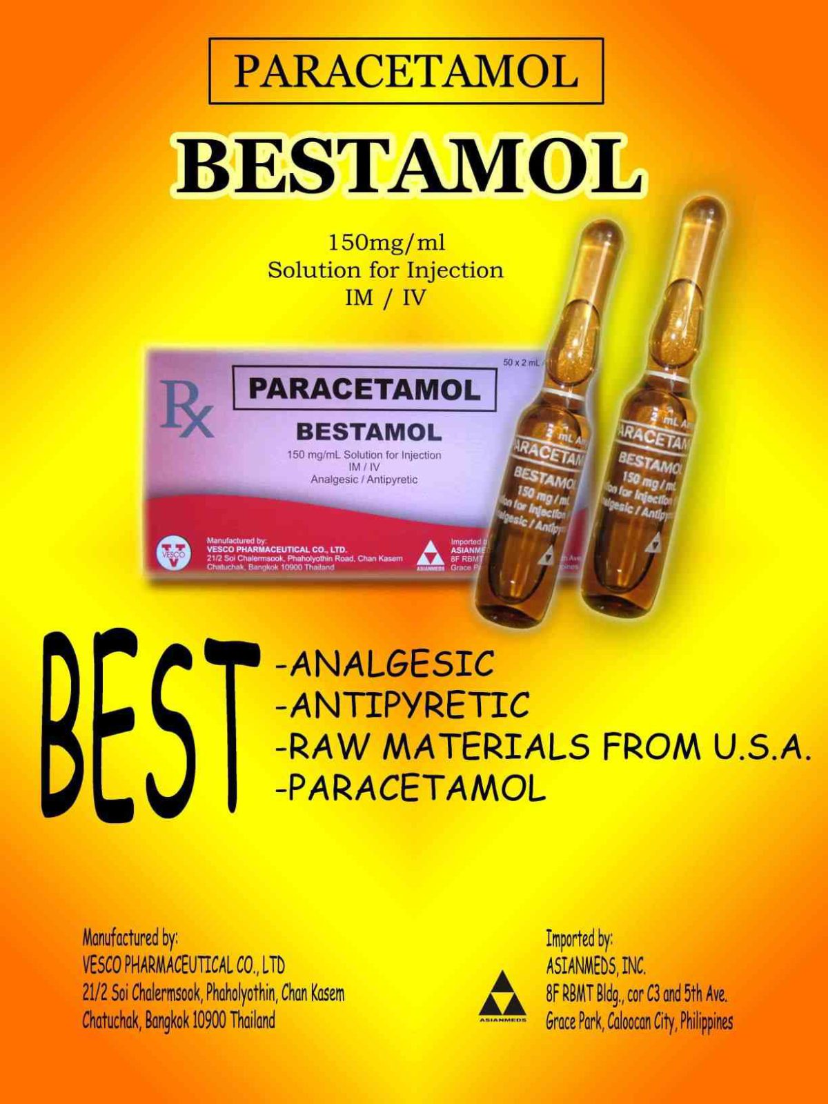 Bestamol – Euro-Care Products, Phils.