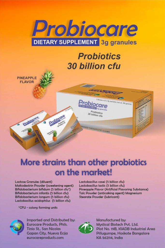Probiocare – Euro-Care Products, Phils.