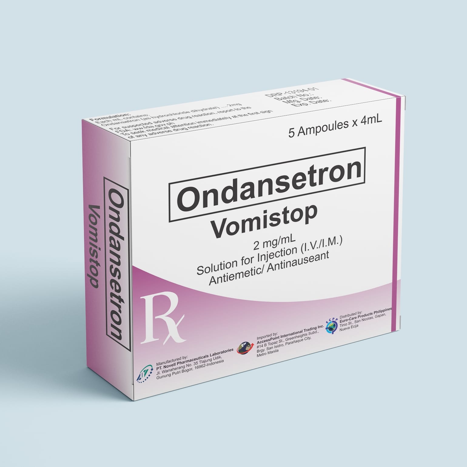 Vomistop – Euro-Care Products, Phils.